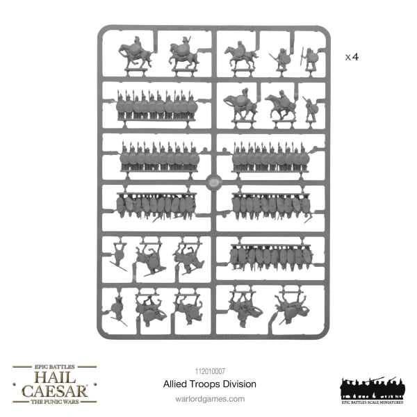 Hail Caesar Epic Battles: Allied Troops Sprue (WG)